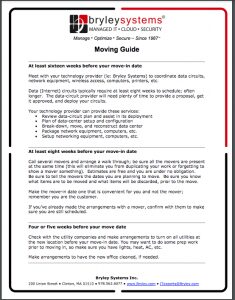 Moving Guide - Bryley Systems Inc.